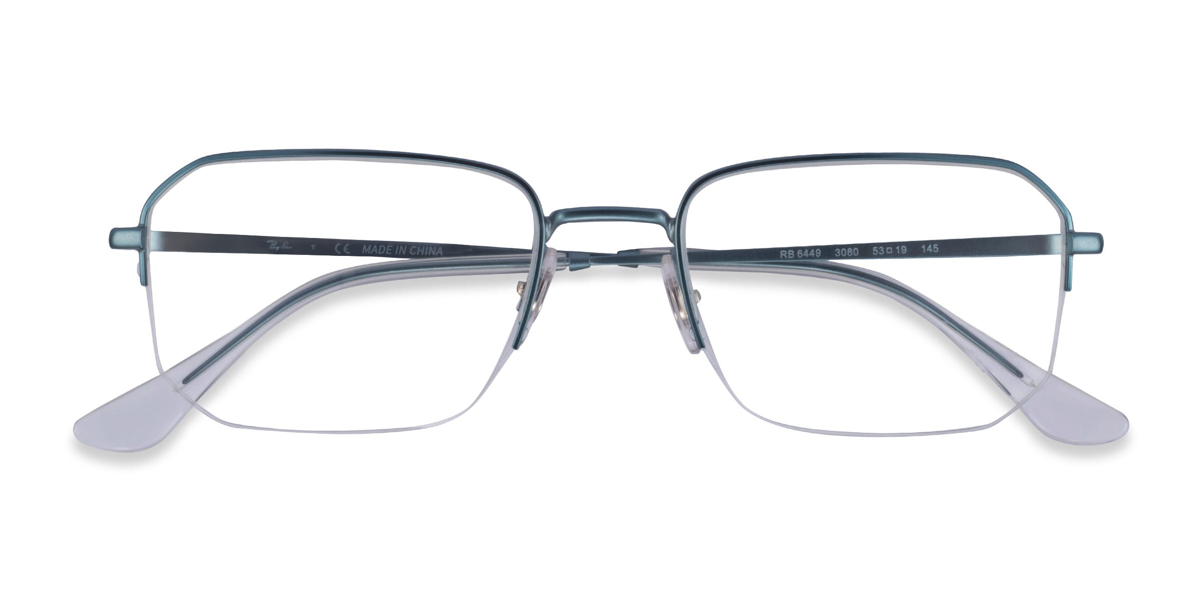 Ray-Ban RB6449 - Rectangle Blue Frame Eyeglasses | Eyebuydirect