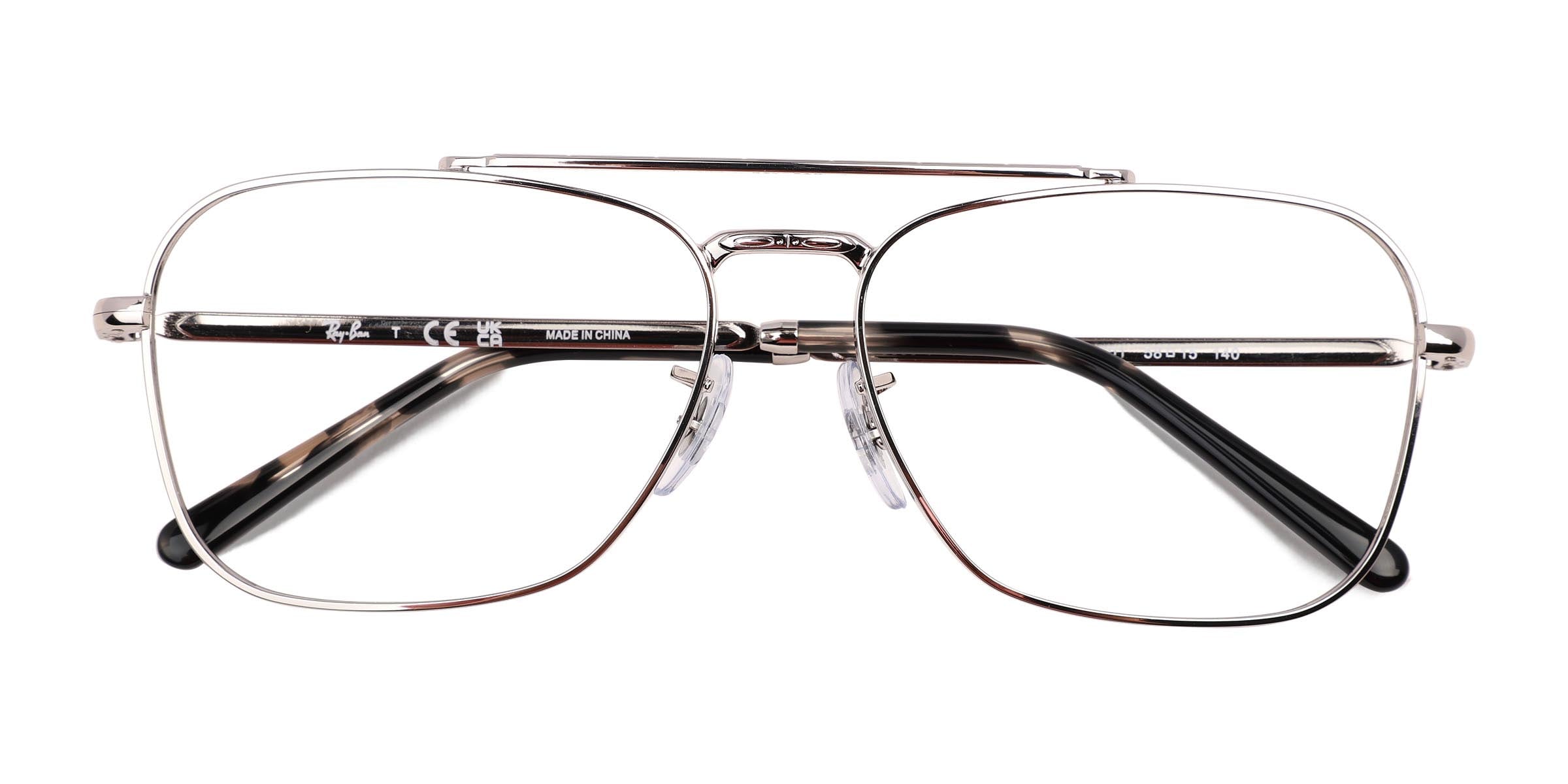 Ray-Ban RB3636V - Rectangle Silver Frame Eyeglasses | Eyebuydirect Canada