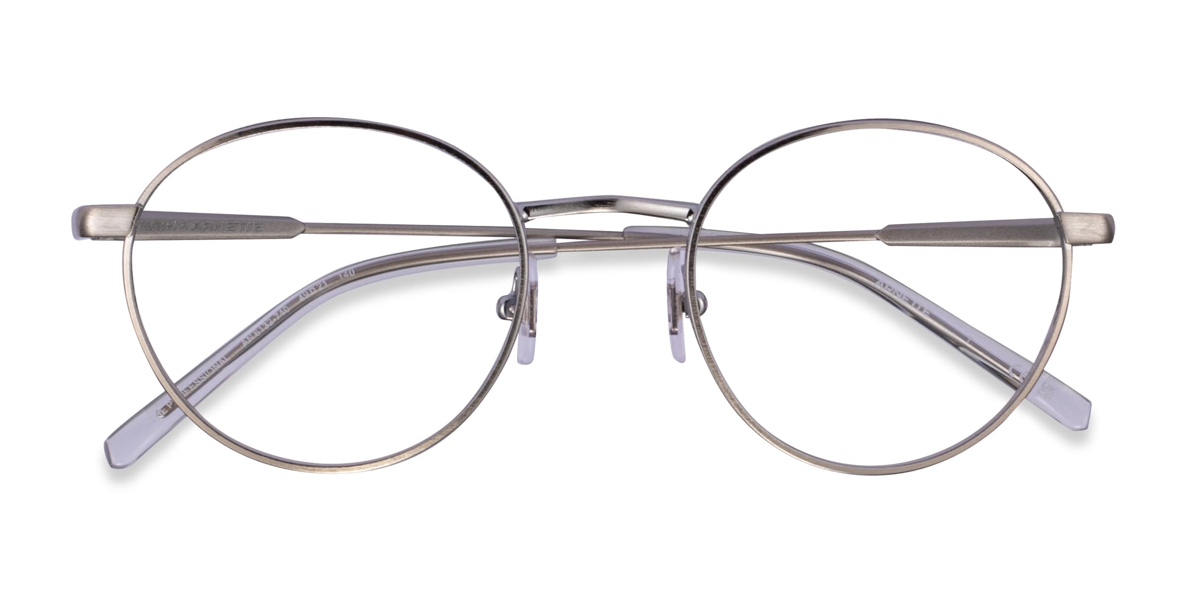 ARNETTE AN6132 The Professional - Round Silver Frame Eyeglasses ...