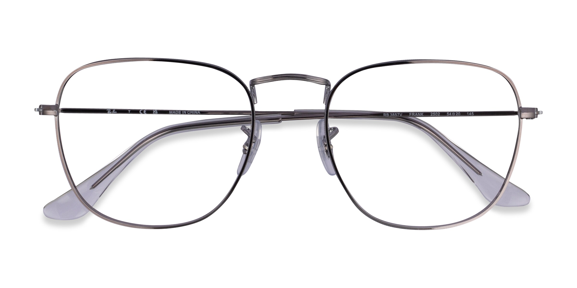Ray-Ban RB3857V Frank - Square Gunmetal Frame Eyeglasses | Eyebuydirect ...