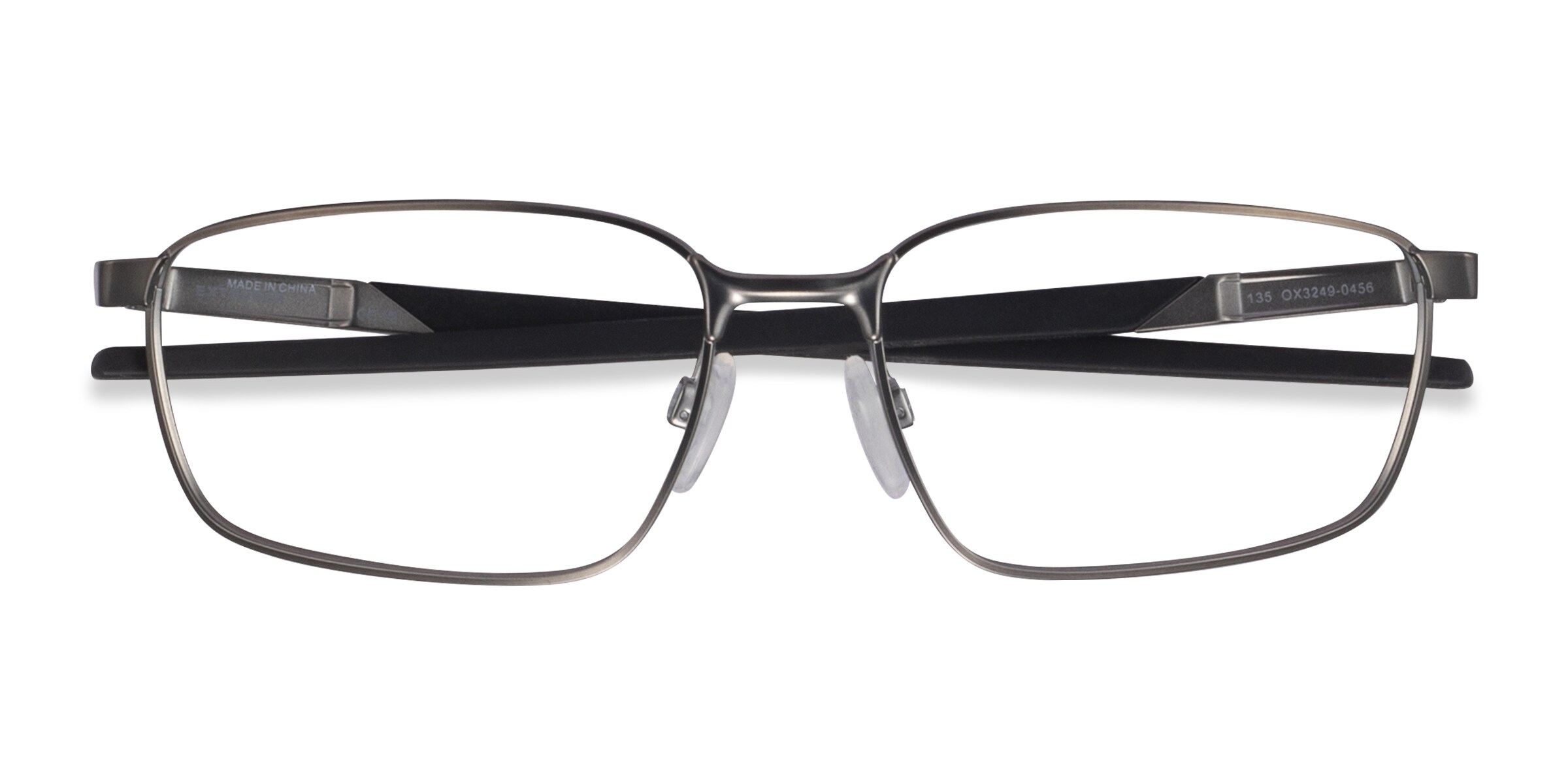 Oakley Extender - Rectangle Matte Gunmetal Frame Eyeglasses ...