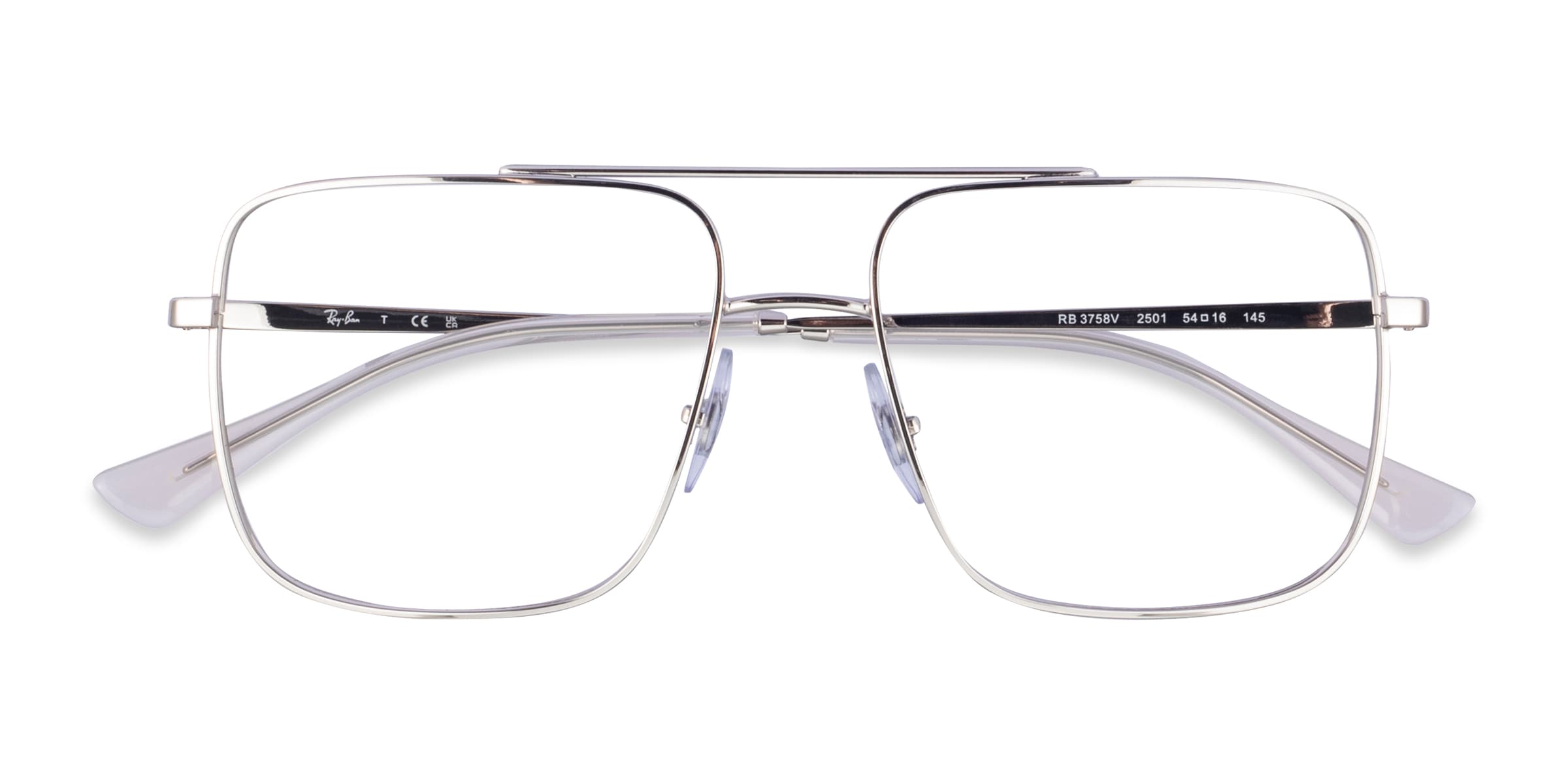 Ray-Ban RB3758V - Aviator Silver Frame Eyeglasses | Eyebuydirect