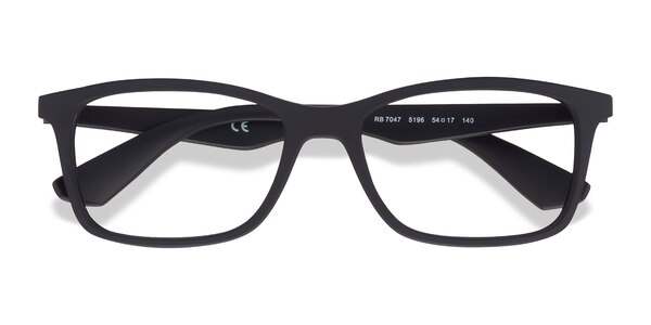 Ray-Ban RB7047 - Rectangle Black Frame Eyeglasses | Eyebuydirect Canada