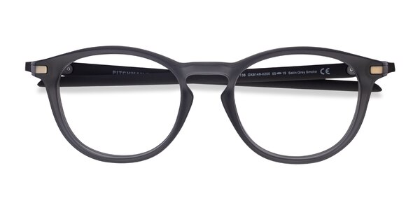 Oakley Pitchman R Carbon - Round Satin Gray Frame Glasses For Men ...