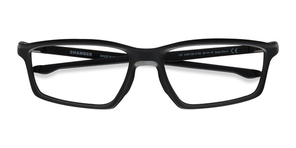 Oakley Chamber - Rectangle Black Frame Glasses For Men | Eyebuydirect ...