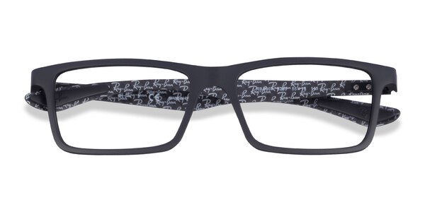 Ray-Ban RB8901 - Rectangle Black Frame Eyeglasses | Eyebuydirect
