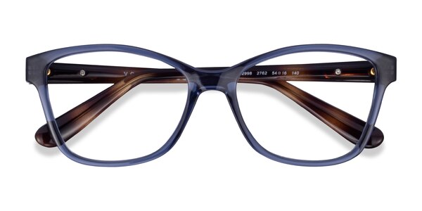 Vogue Eyewear VO2998 - Cat Eye Transparent Blue Frame Glasses For Women ...