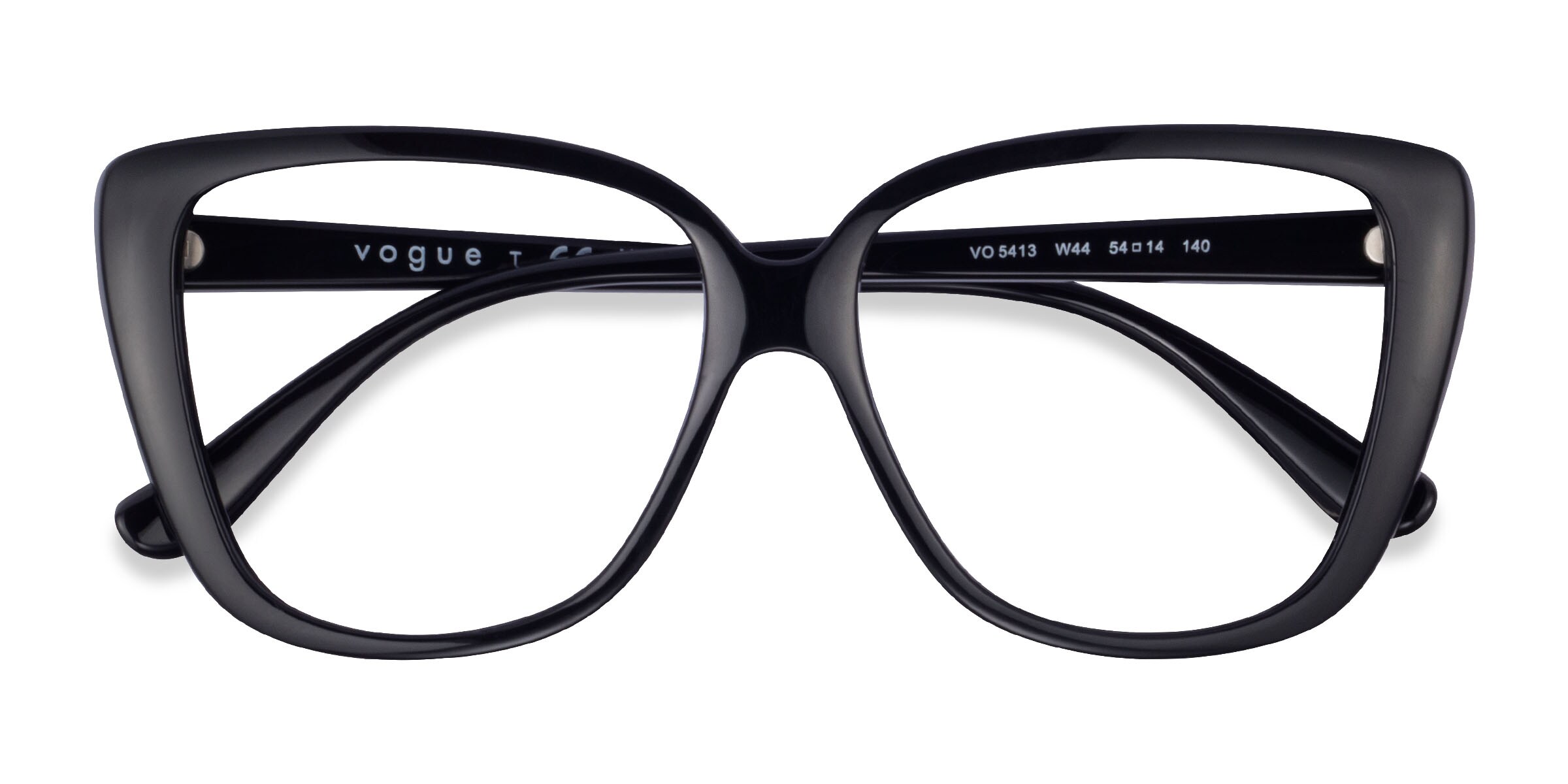 Vogue Eyewear VO5413 - Square Black Frame Eyeglasses | Eyebuydirect