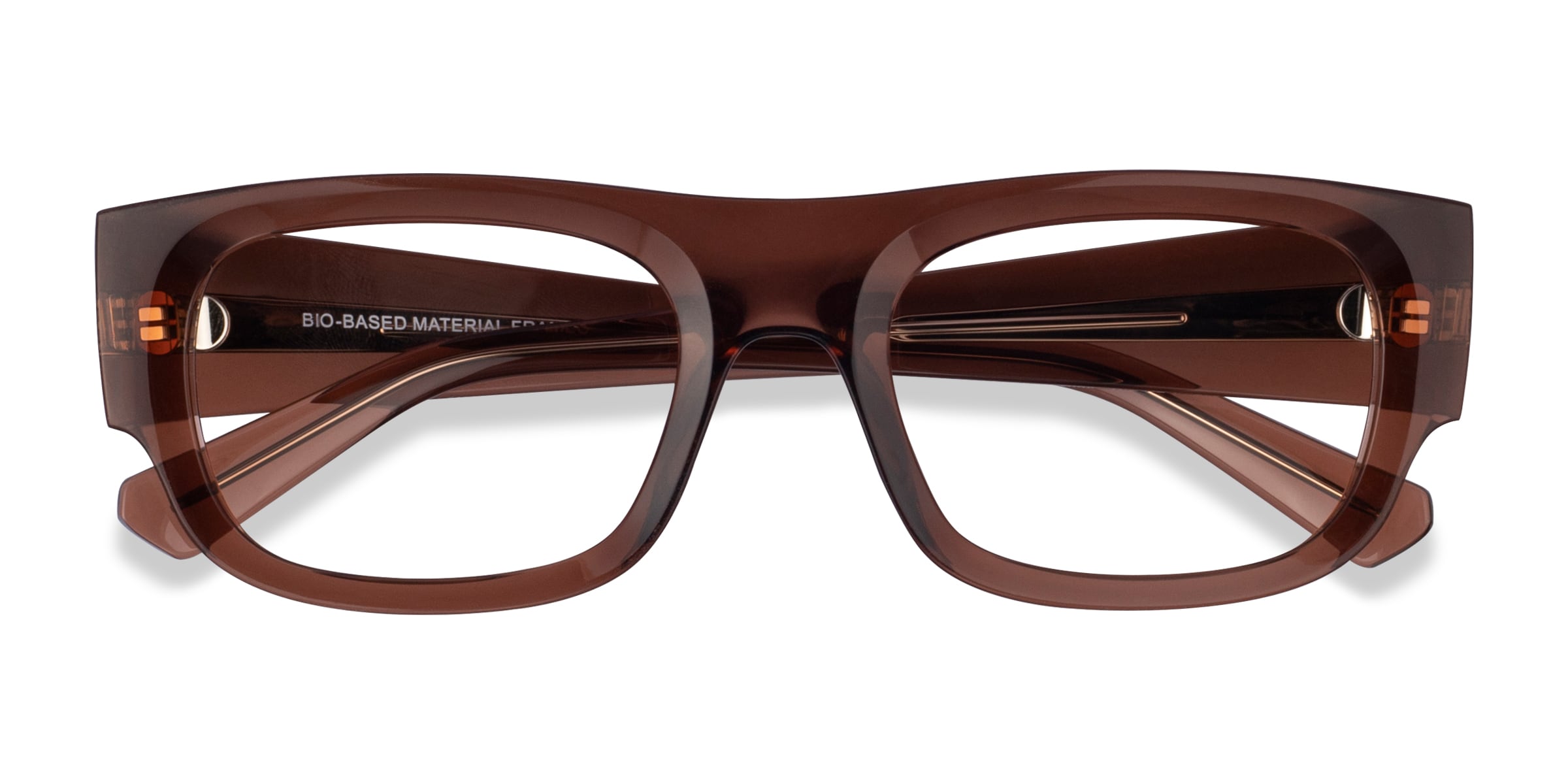 Ray-Ban RB7218 Kristin - Rectangle Transparent Brown Frame Eyeglasses ...