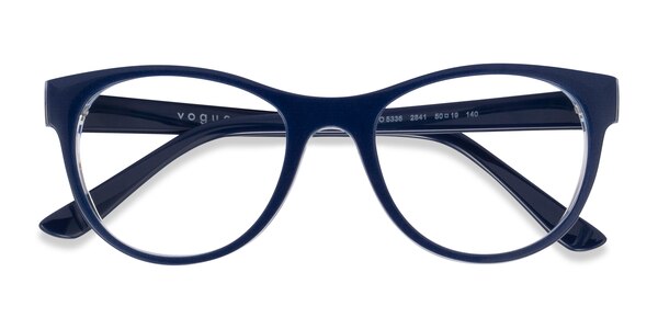 Vogue Eyewear VO5336 - Cat Eye Blue Serigraphy Frame Glasses For Women ...