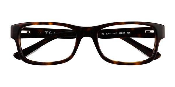 Ray-Ban RB5268 - Rectangle Tortoise Frame Eyeglasses | Eyebuydirect Canada