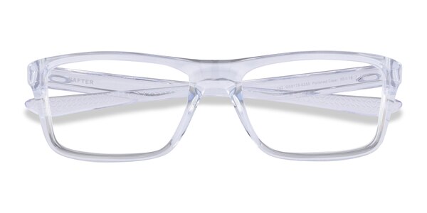 Oakley Rafter - Rectangle Polished Clear Frame Eyeglasses | Eyebuydirect