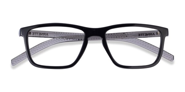ARNETTE Cocoon - Rectangle Shiny Black Frame Eyeglasses | Eyebuydirect ...