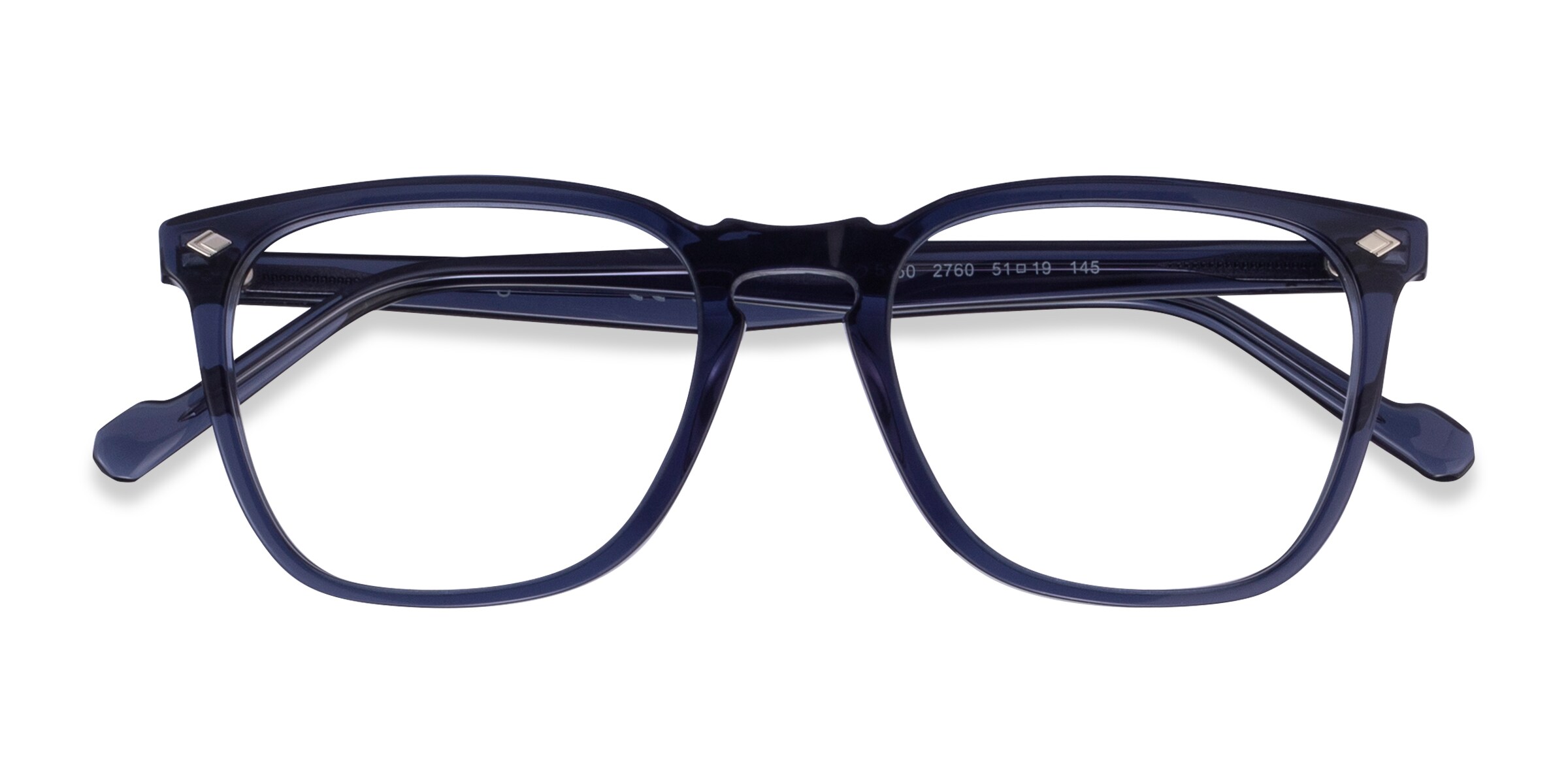 Vogue Eyewear VO5350 - Cat Eye Transparent Blue Frame Eyeglasses ...