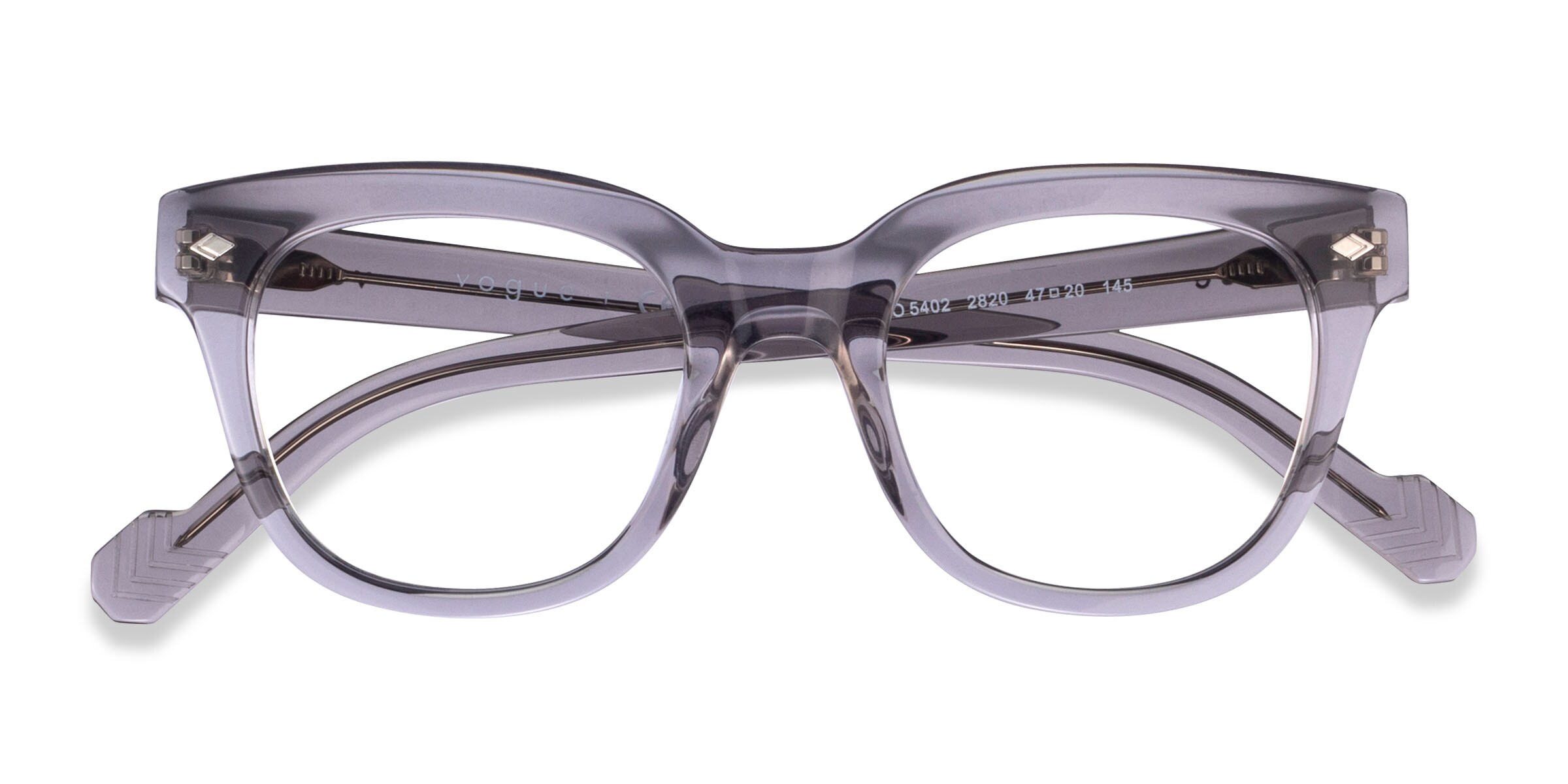 Vogue Eyewear VO5402 - Cat Eye Transparent Gray Frame Eyeglasses ...