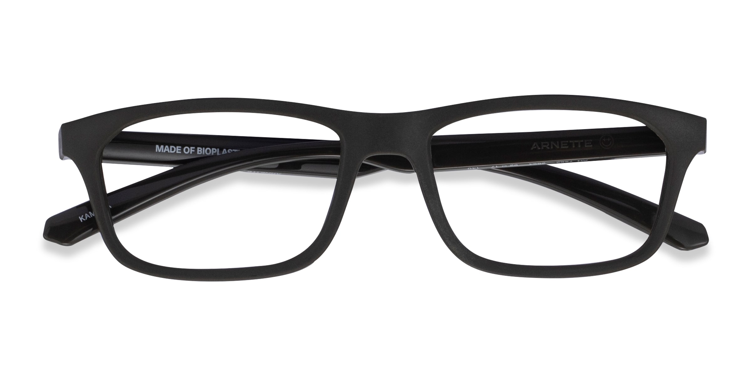 ARNETTE Kamaya - Rectangle Matte Gray Frame Eyeglasses | Eyebuydirect ...