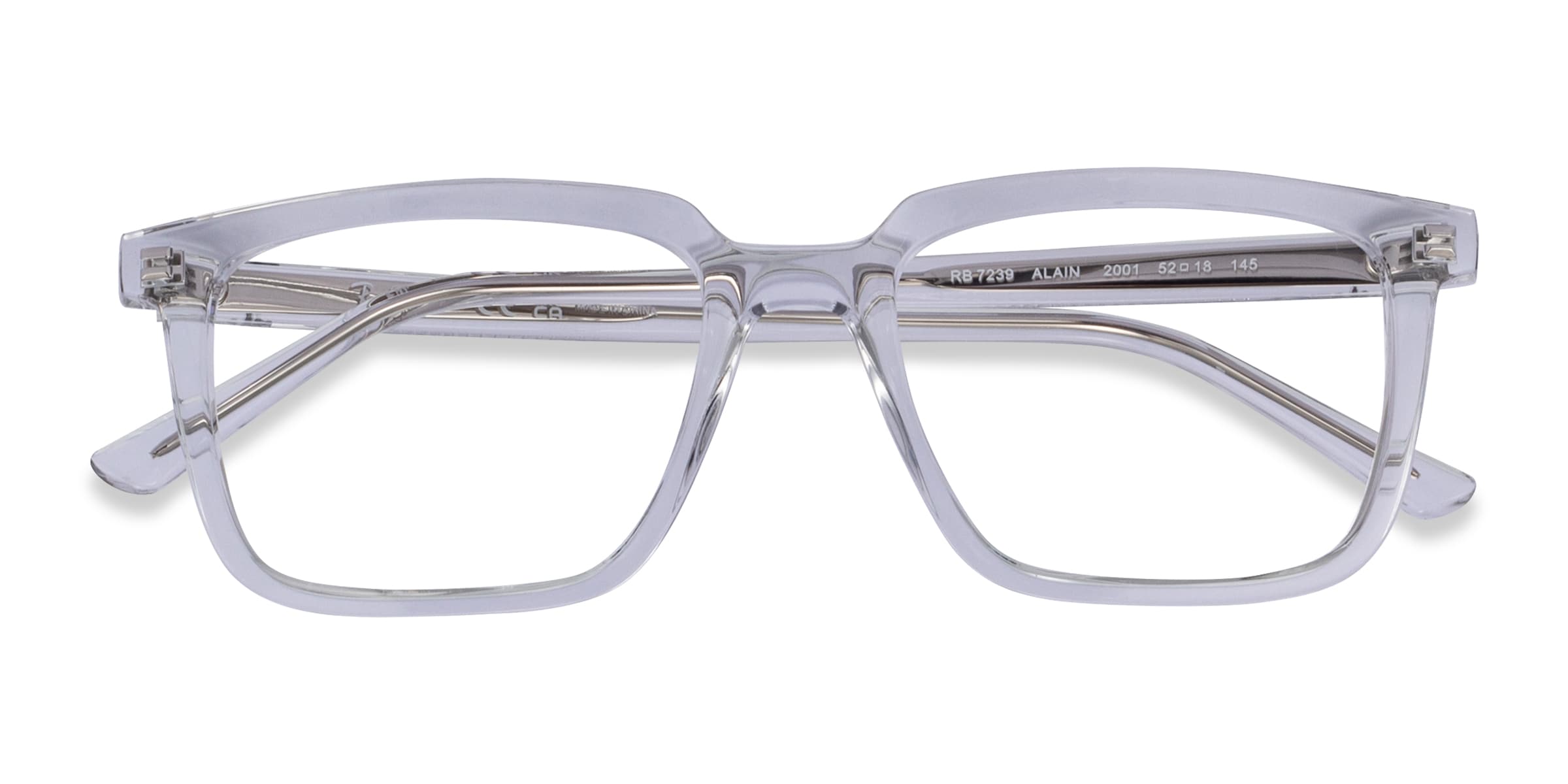Ray-Ban RB7239 Alain - Square Clear Frame Eyeglasses | Eyebuydirect Canada