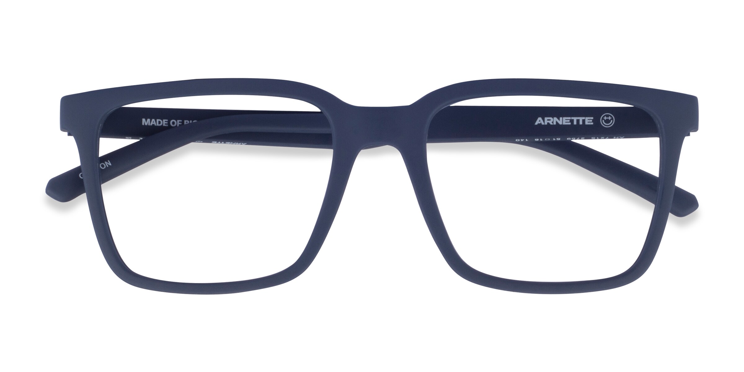 ARNETTE Geryon - Square Matte Navy Frame Eyeglasses | Eyebuydirect