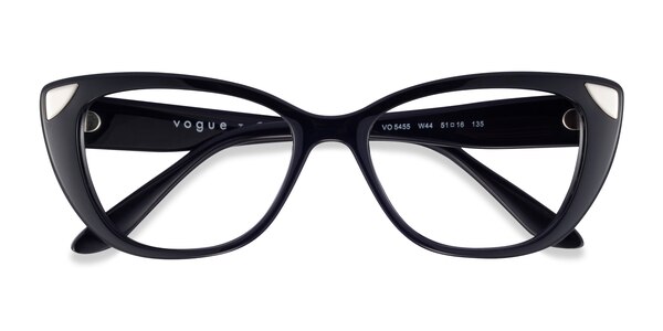 Vogue Eyewear VO5455 - Cat Eye Black Frame Eyeglasses | Eyebuydirect Canada