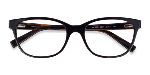 Armani Exchange AX3037 - Cat Eye Dark Tortoise Frame Eyeglasses ...