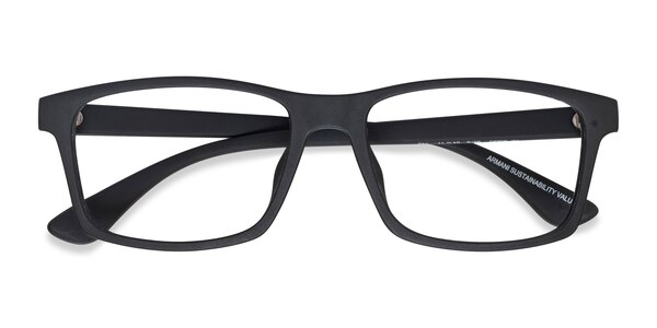 Armani Exchange AX3083U - Rectangle Matte Gray Frame Eyeglasses ...