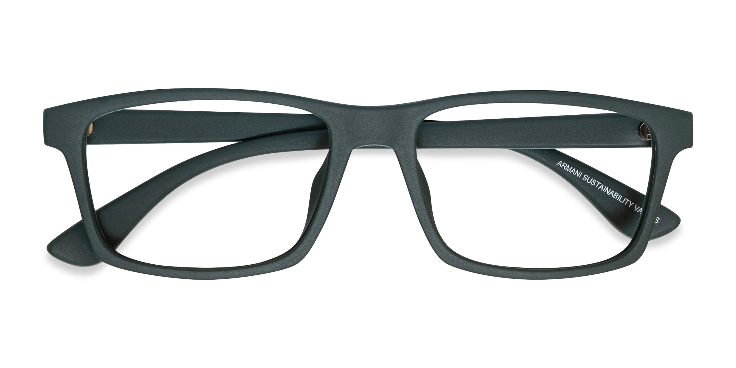 Armani Exchange AX3083U - Rectangle Matte Green Frame Eyeglasses ...