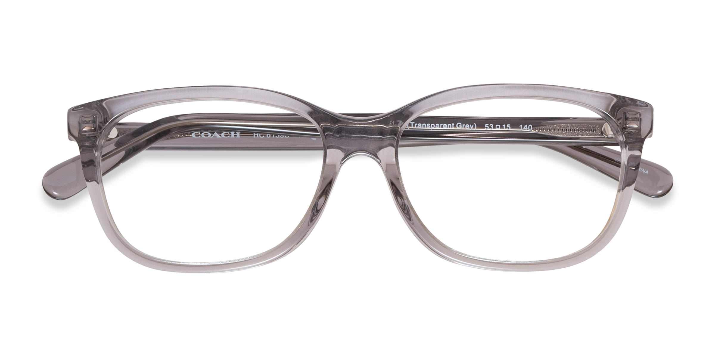 Coach HC6139U - Cat Eye Transparent Gray Frame Eyeglasses | Eyebuydirect