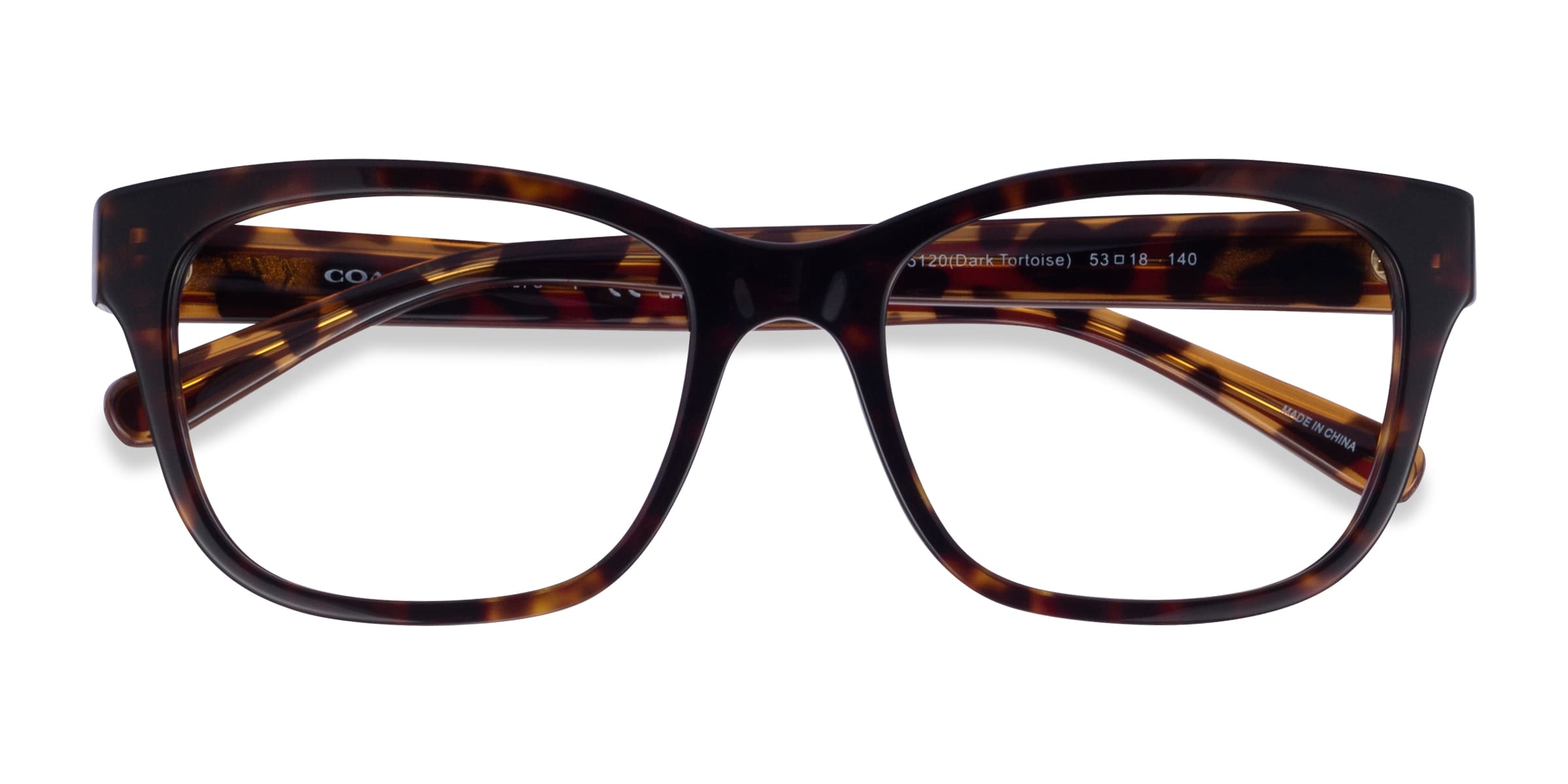 Coach HC6197U - Square Dark Tortoise Frame Eyeglasses | Eyebuydirect