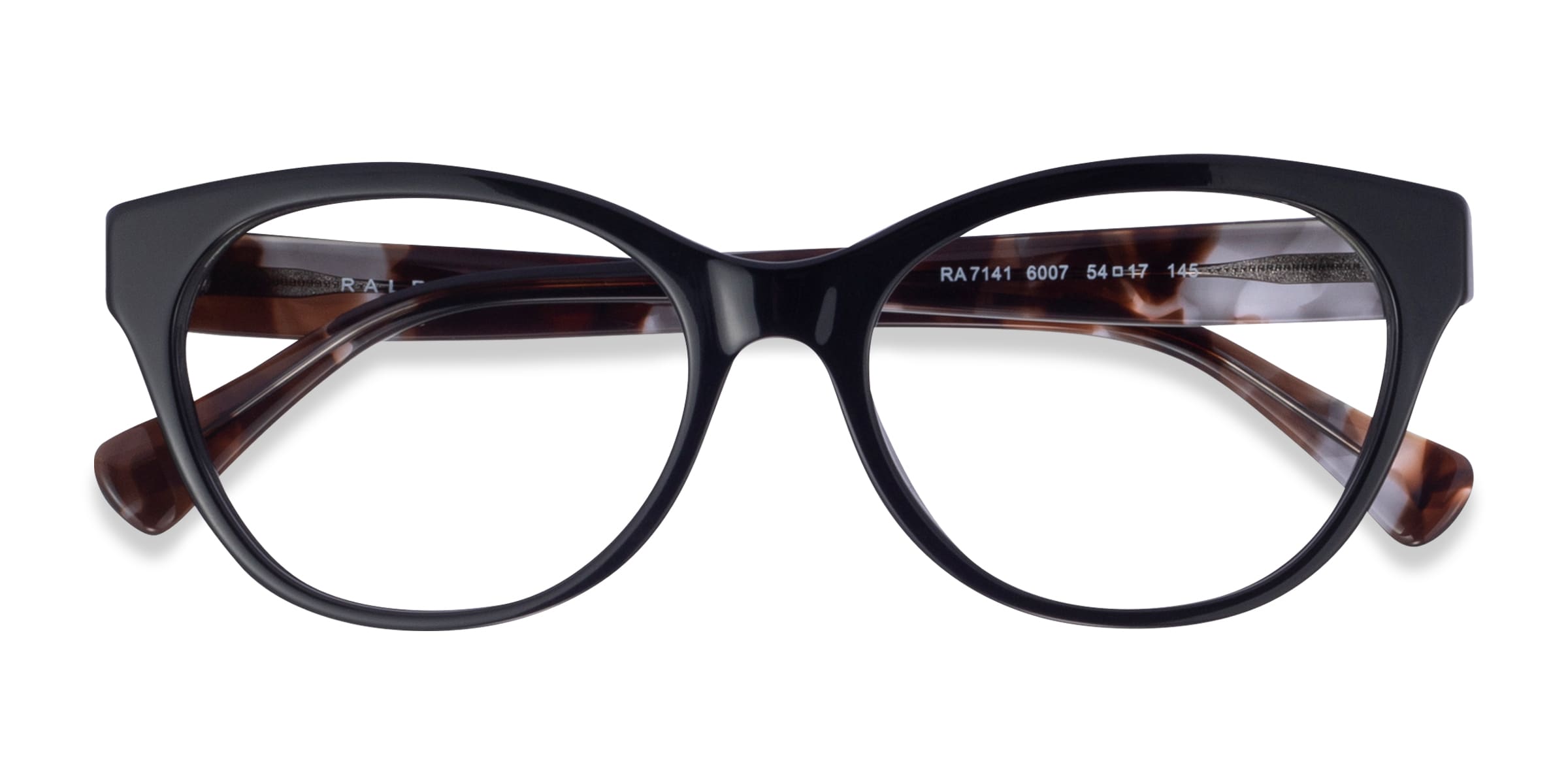 Ralph RA7141 - Cat Eye Shiny Black Frame Eyeglasses | Eyebuydirect Canada