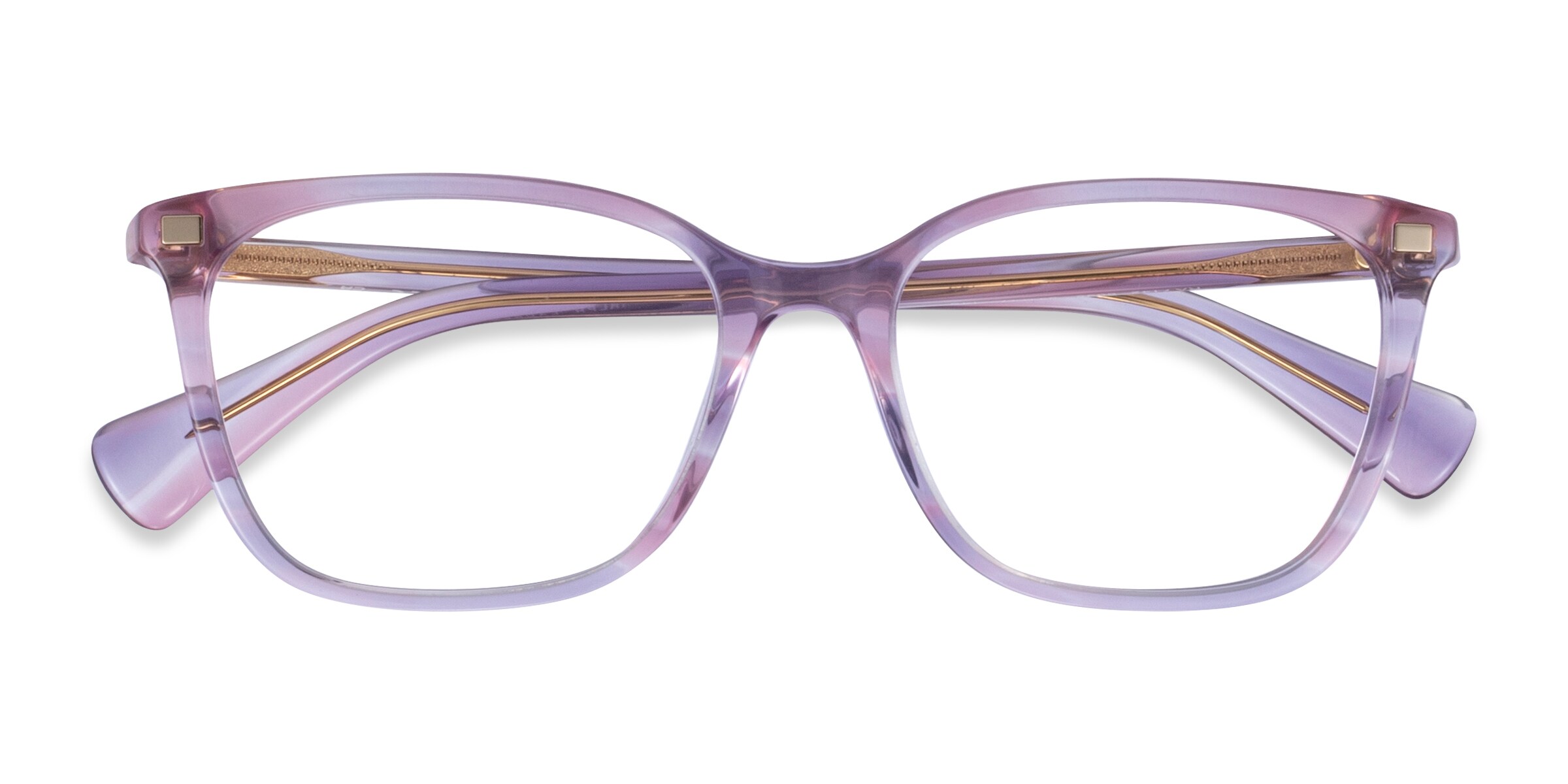 Ralph RA7142 - Cat Eye Purple Floral Frame Glasses For Women ...