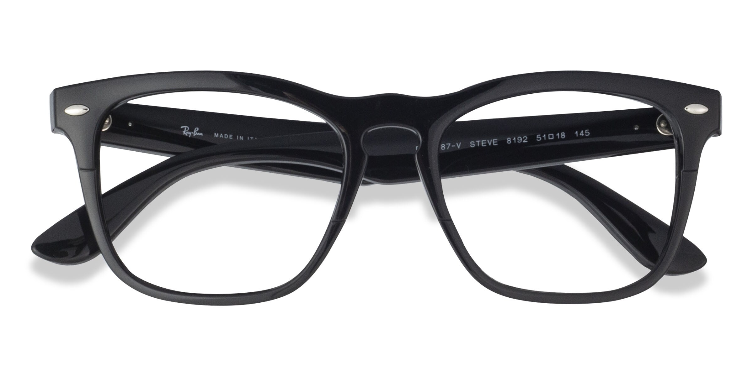 Ray-Ban RB4487V Steve - Square Black Frame Eyeglasses | Eyebuydirect