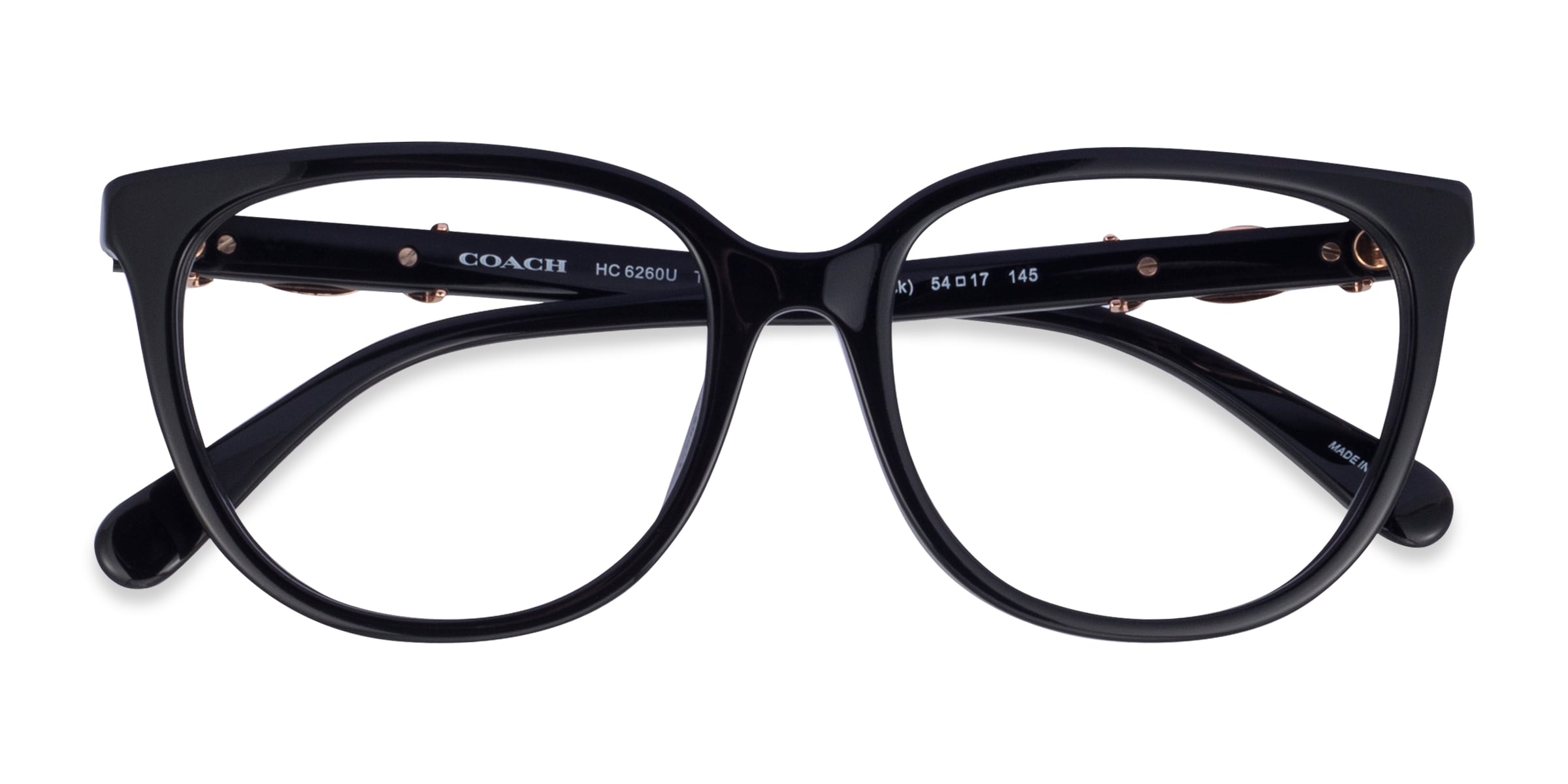 Coach HC6260U - Cat Eye Black Frame Glasses For Women | Eyebuydirect Canada