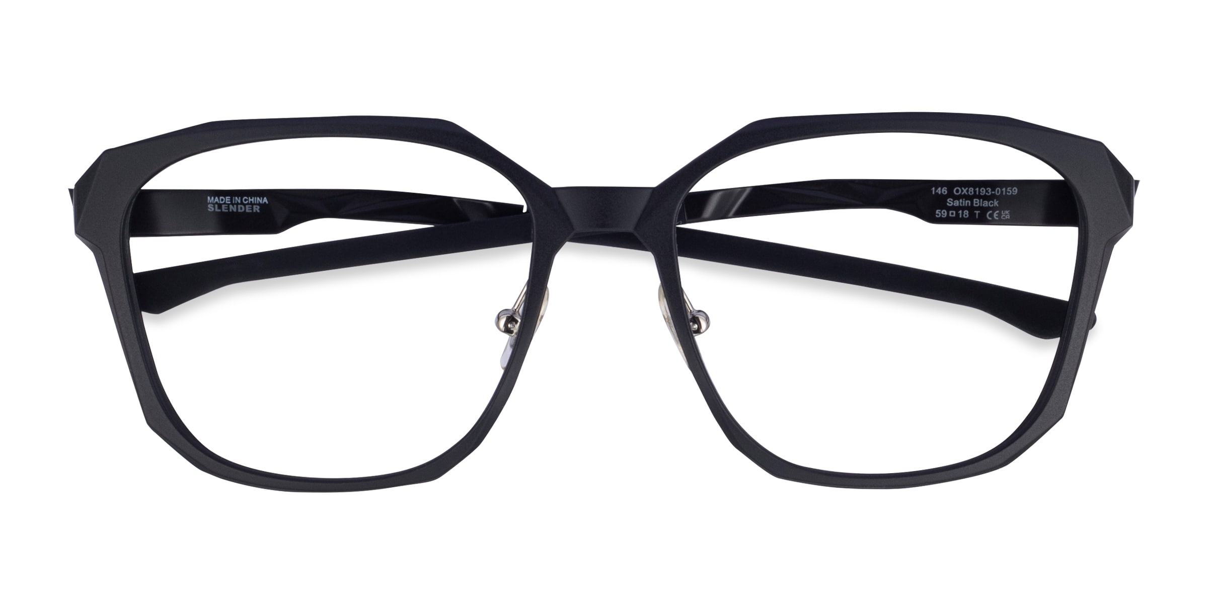 Oakley Slender - Square Satin Black Frame Eyeglasses | Eyebuydirect