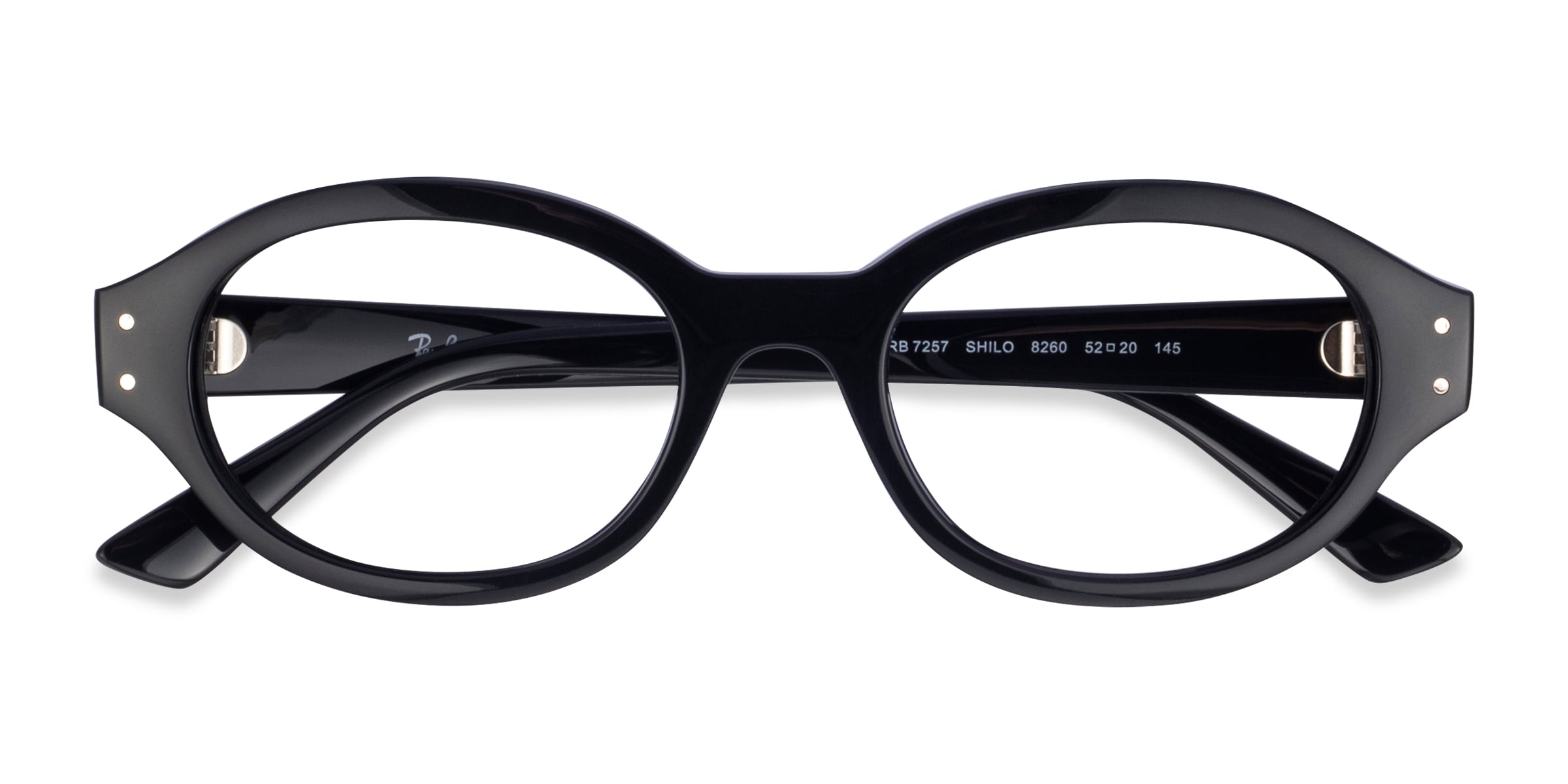 Ray-Ban RB7257 Shilo - Oval Black Frame Eyeglasses | Eyebuydirect Canada