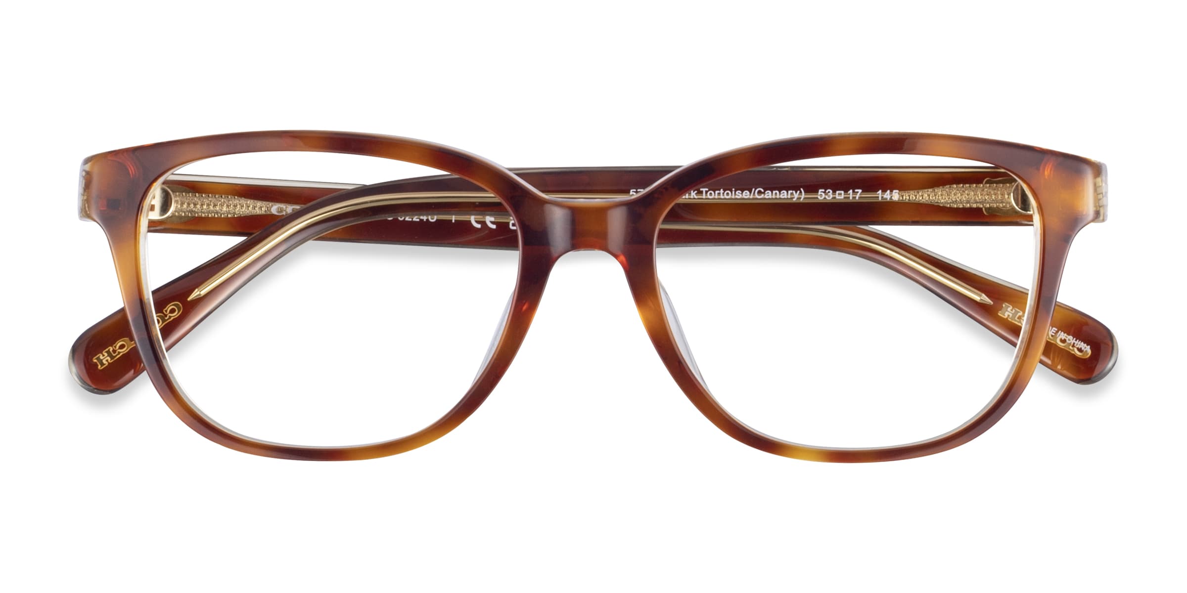 Coach HC6224U - Square Dark Tortoise Frame Glasses For Women ...