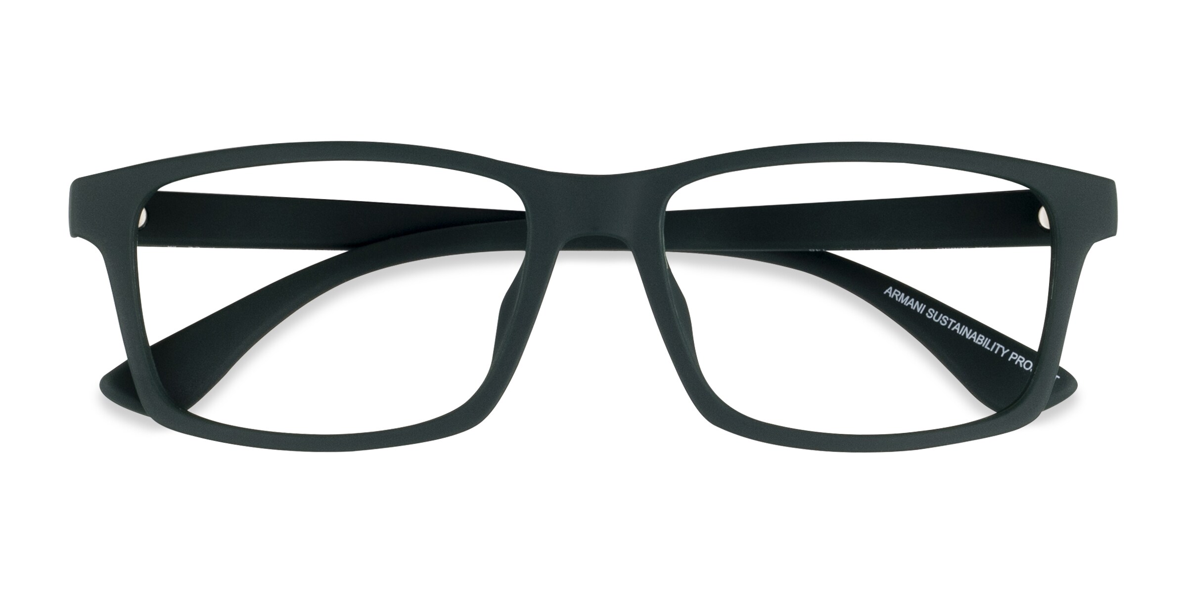 Armani Exchange AX3083U - Rectangle Matte Green Frame Eyeglasses ...