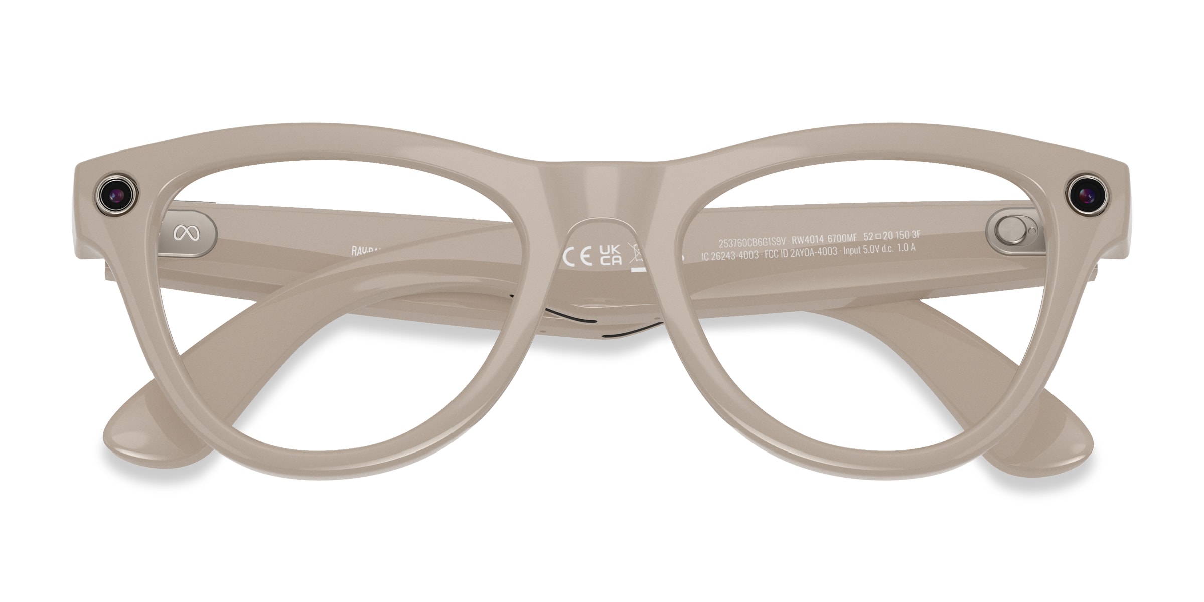 Ray-Ban Meta Skyler (Gen 2) - Cat Eye Shiny Chalky Gray Frame ...