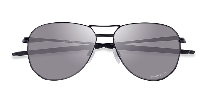 Oakley Contrail Aviator Satin Black Frame Prescription Sunglasses