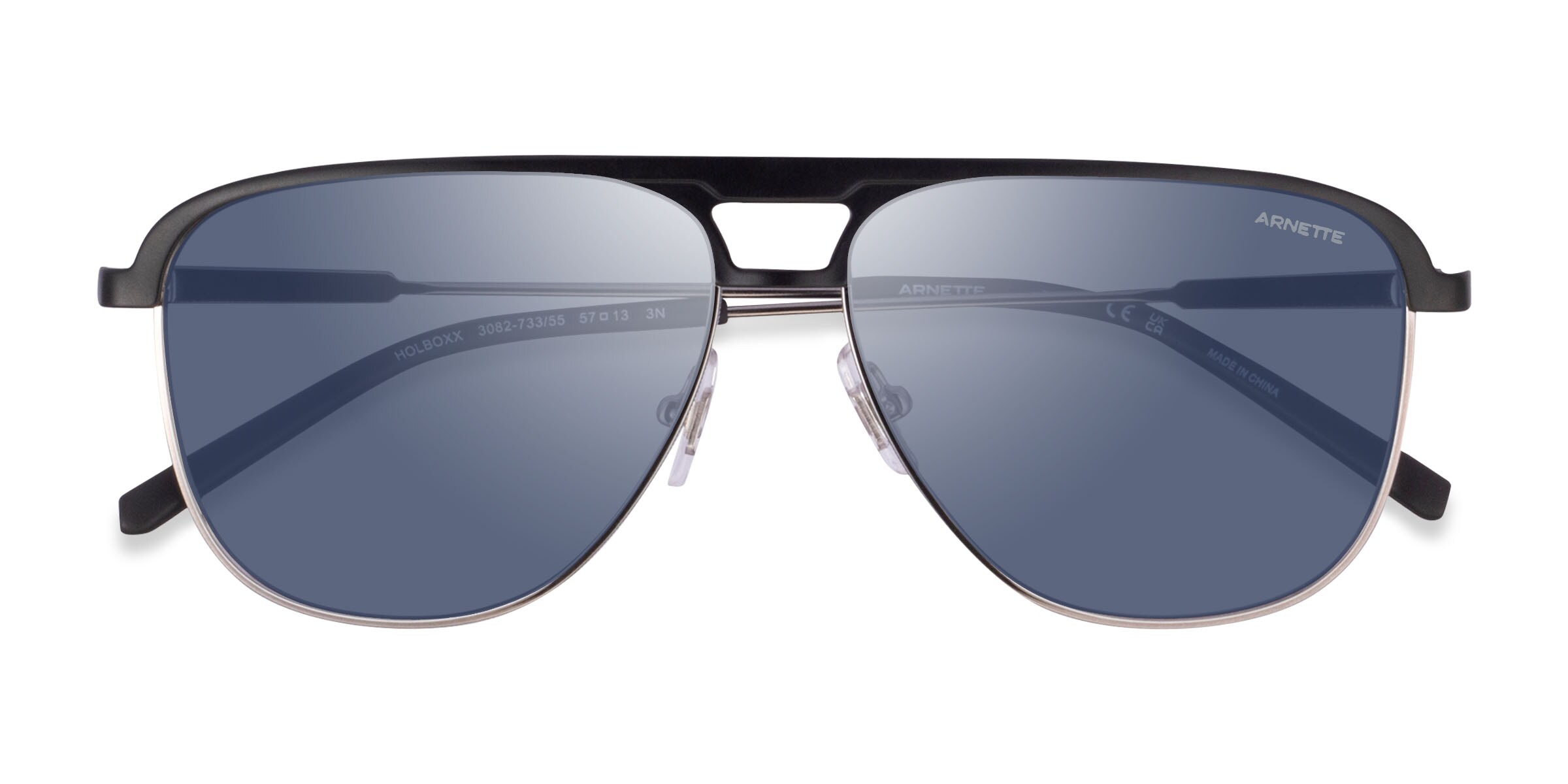 ARNETTE Holboxx - Aviator Matte Black Frame Prescription Sunglasses ...