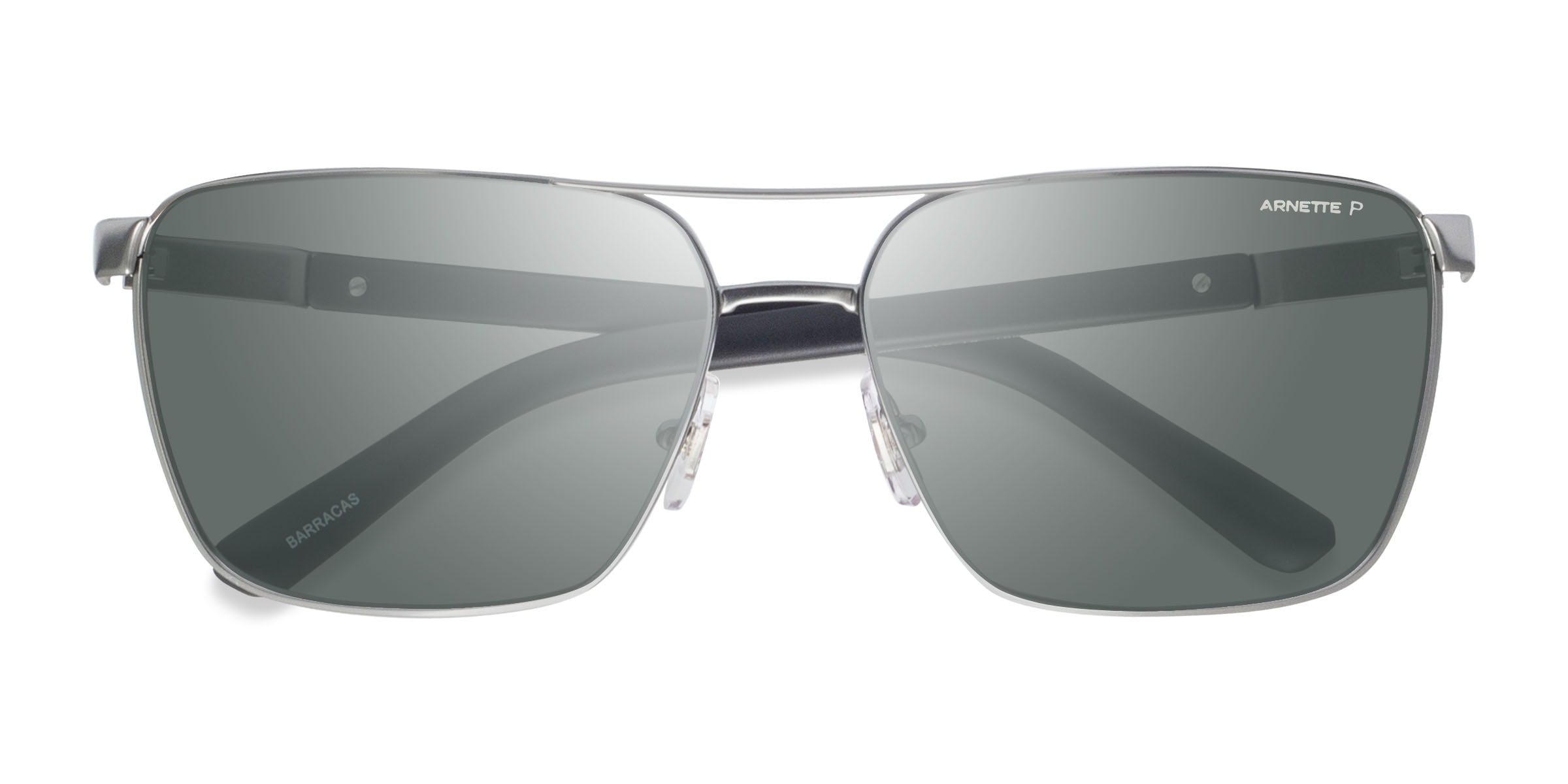 ARNETTE Barracas - Aviator Matte Silver Frame Prescription Sunglasses ...