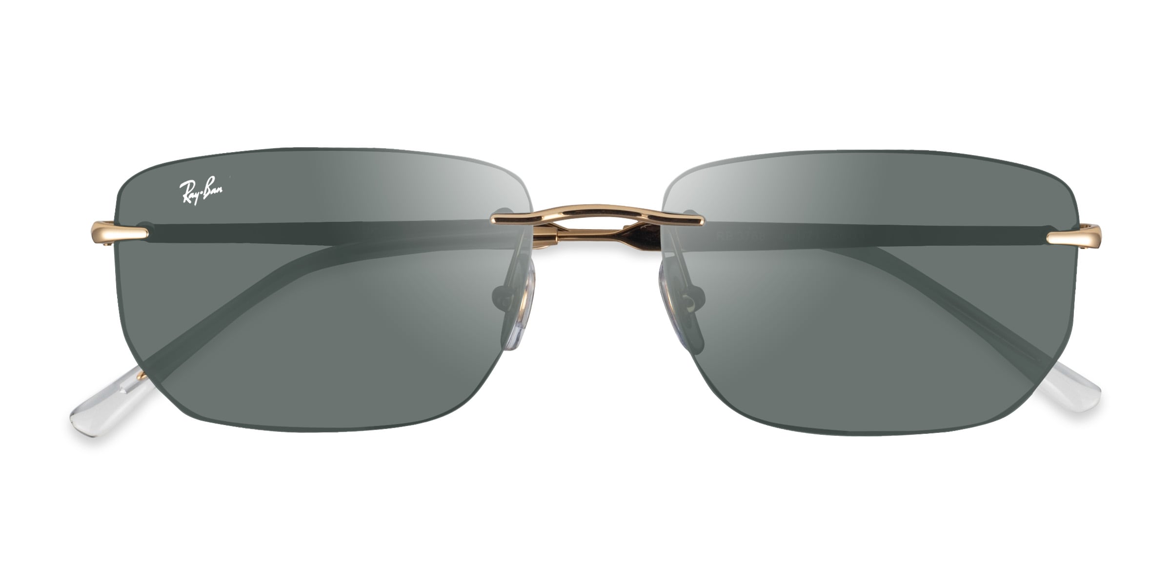 Ray-Ban RB3768 - Rectangle Arista Frame Prescription Sunglasses ...