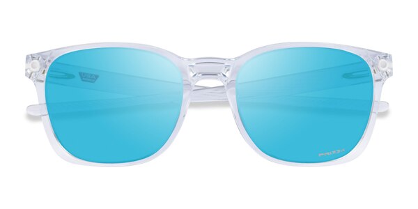 Oakley Ojector - Square Polished Clear Frame Prescription Sunglasses ...