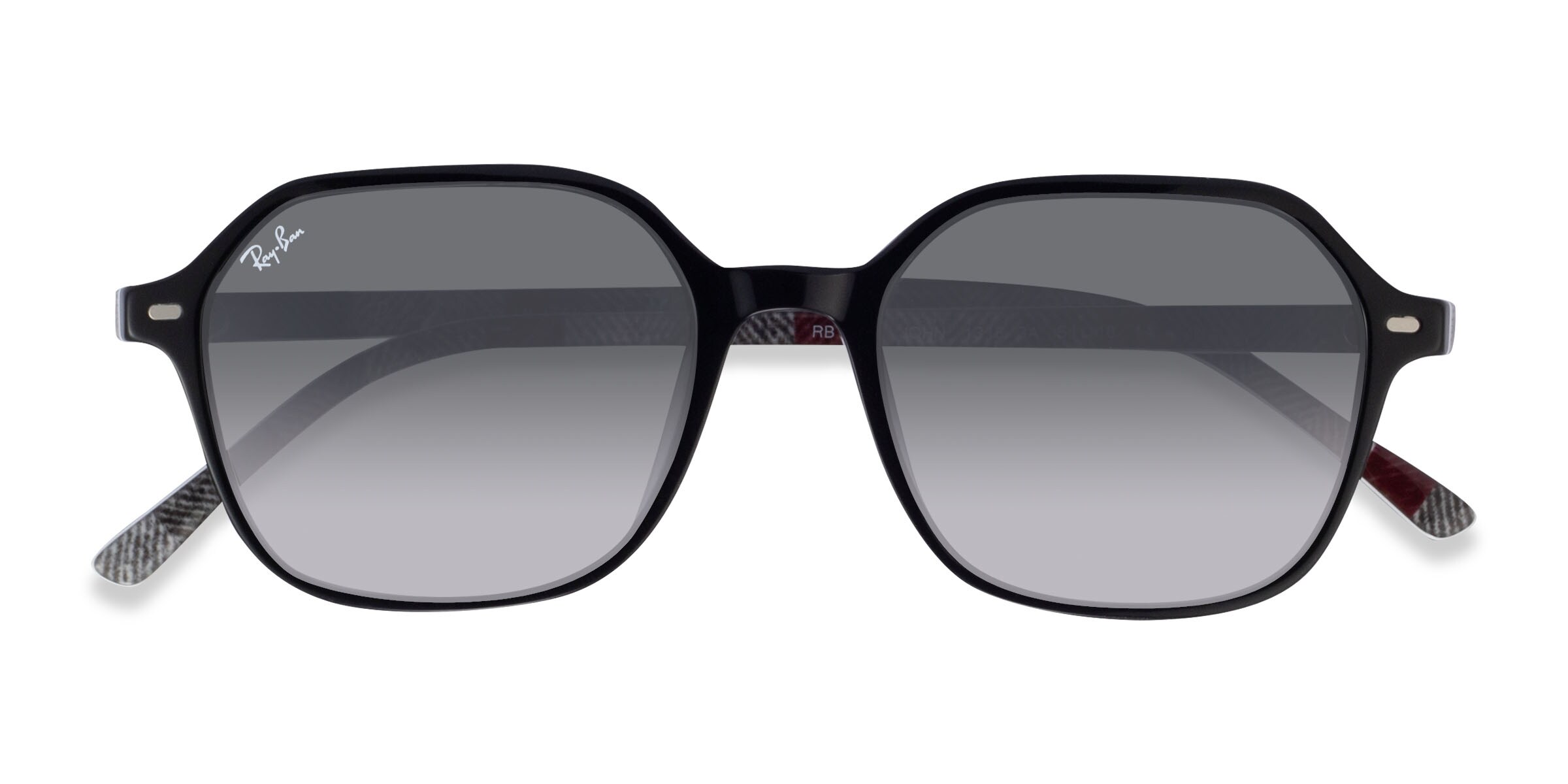 Ray-Ban RB2194 John - Carré Noir Monture Ordonnance Lunettes de soleil ...