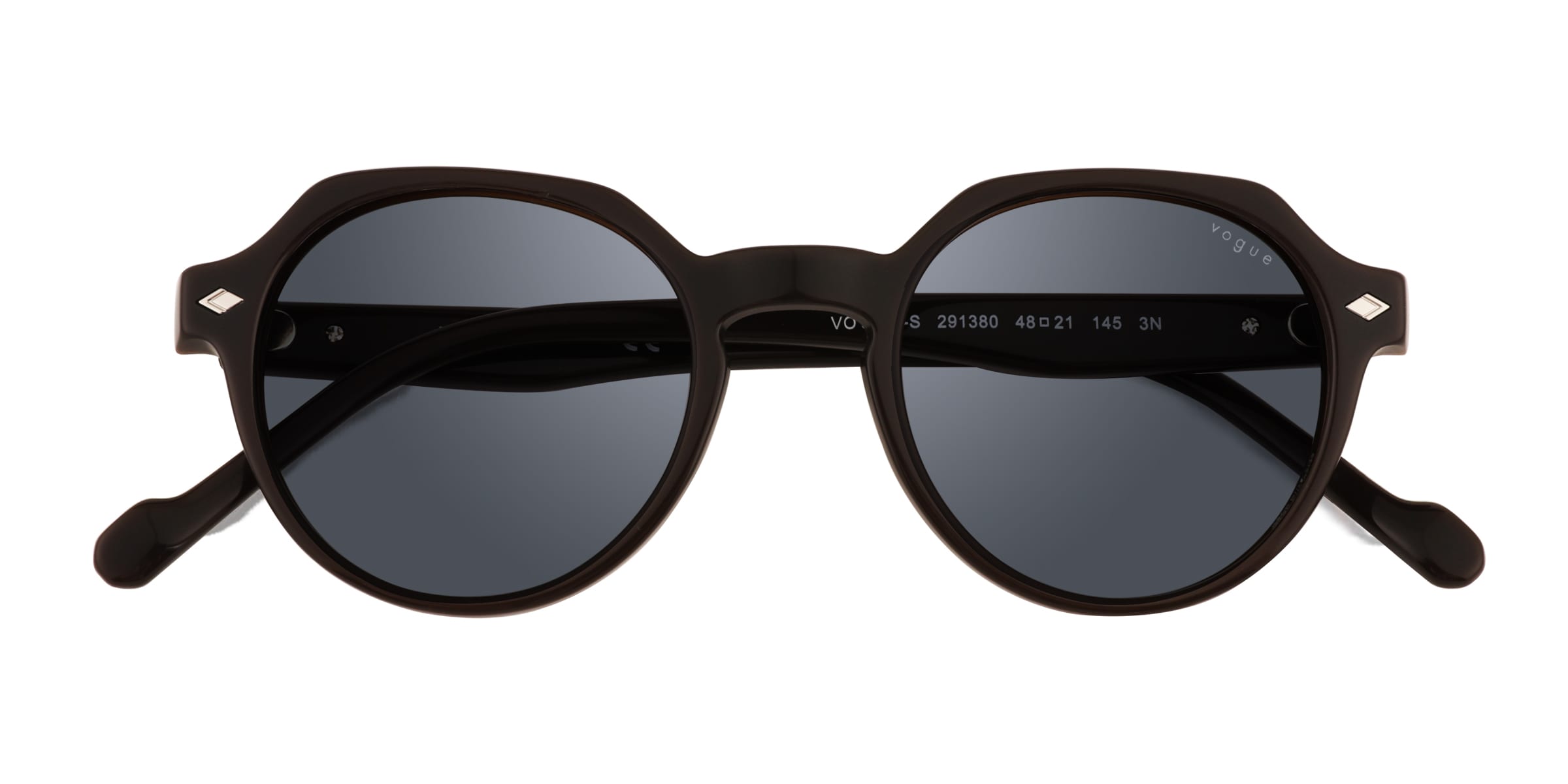 Vogue Eyewear VO5370S - Geometric Brown Frame Prescription Sunglasses ...