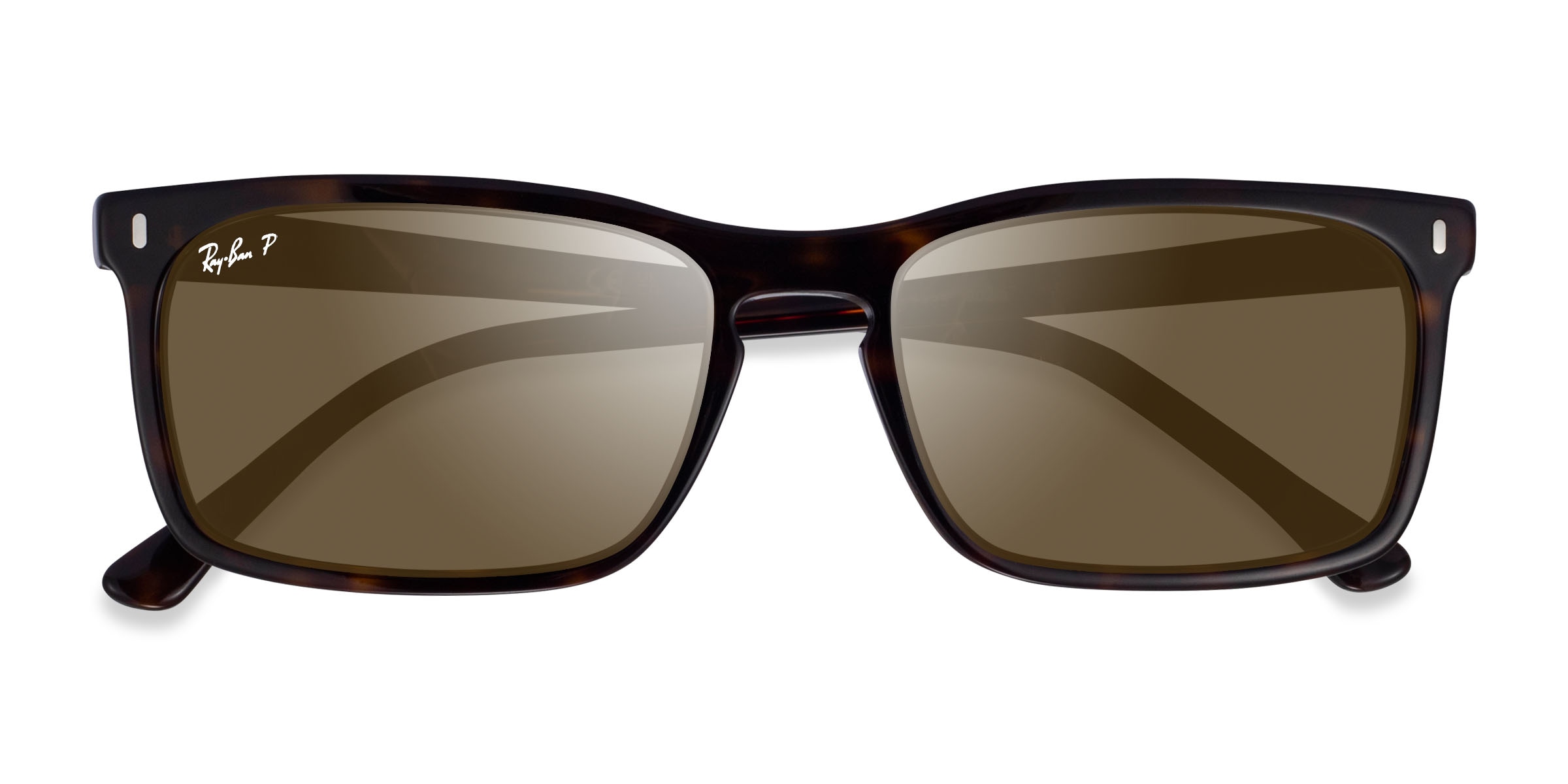 Ray-Ban RB4435 - Rectangle Tortoise Frame Prescription Sunglasses ...
