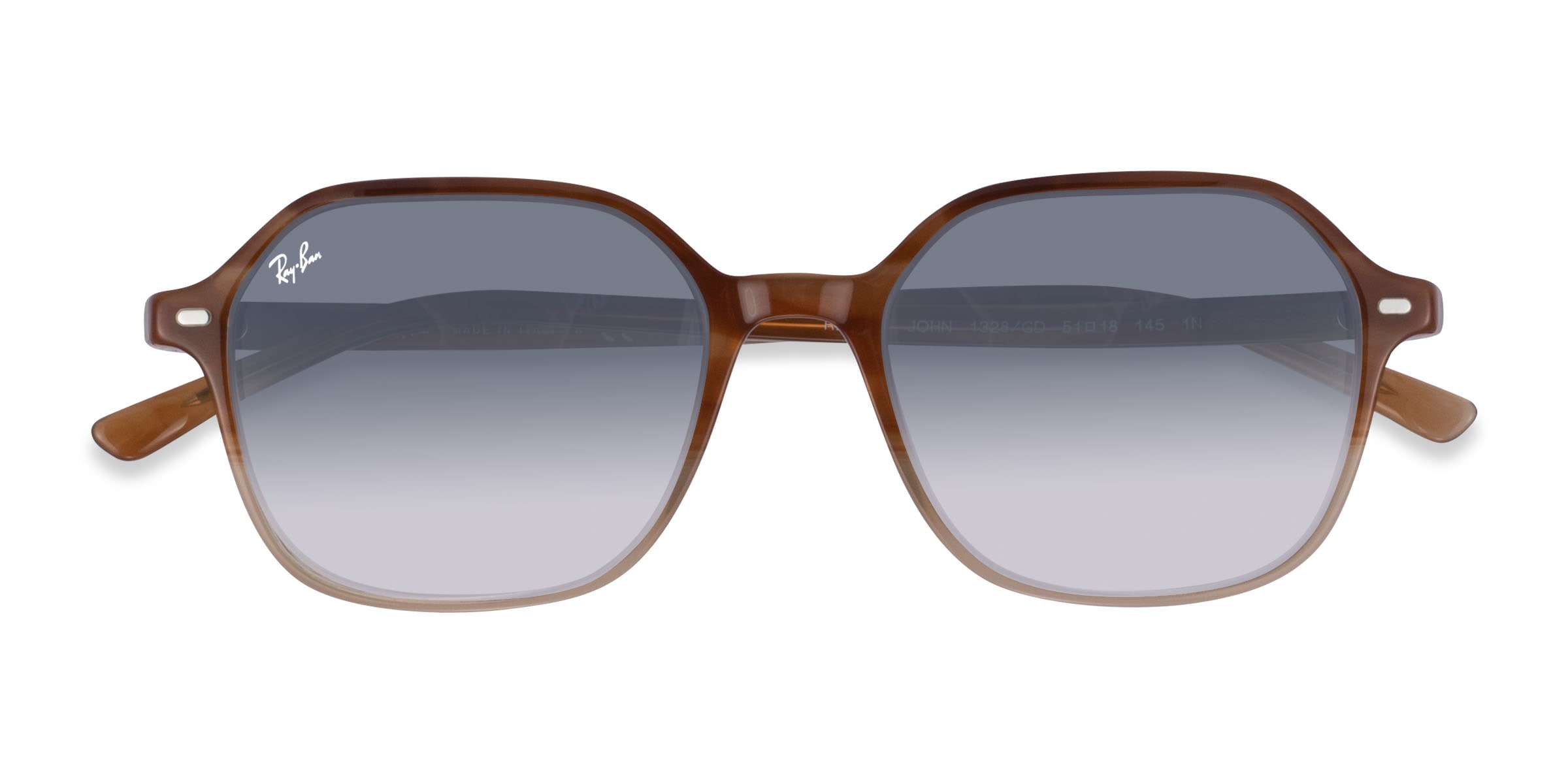 Ray-Ban RB2194 John - Square Gradient Brown Frame Prescription ...