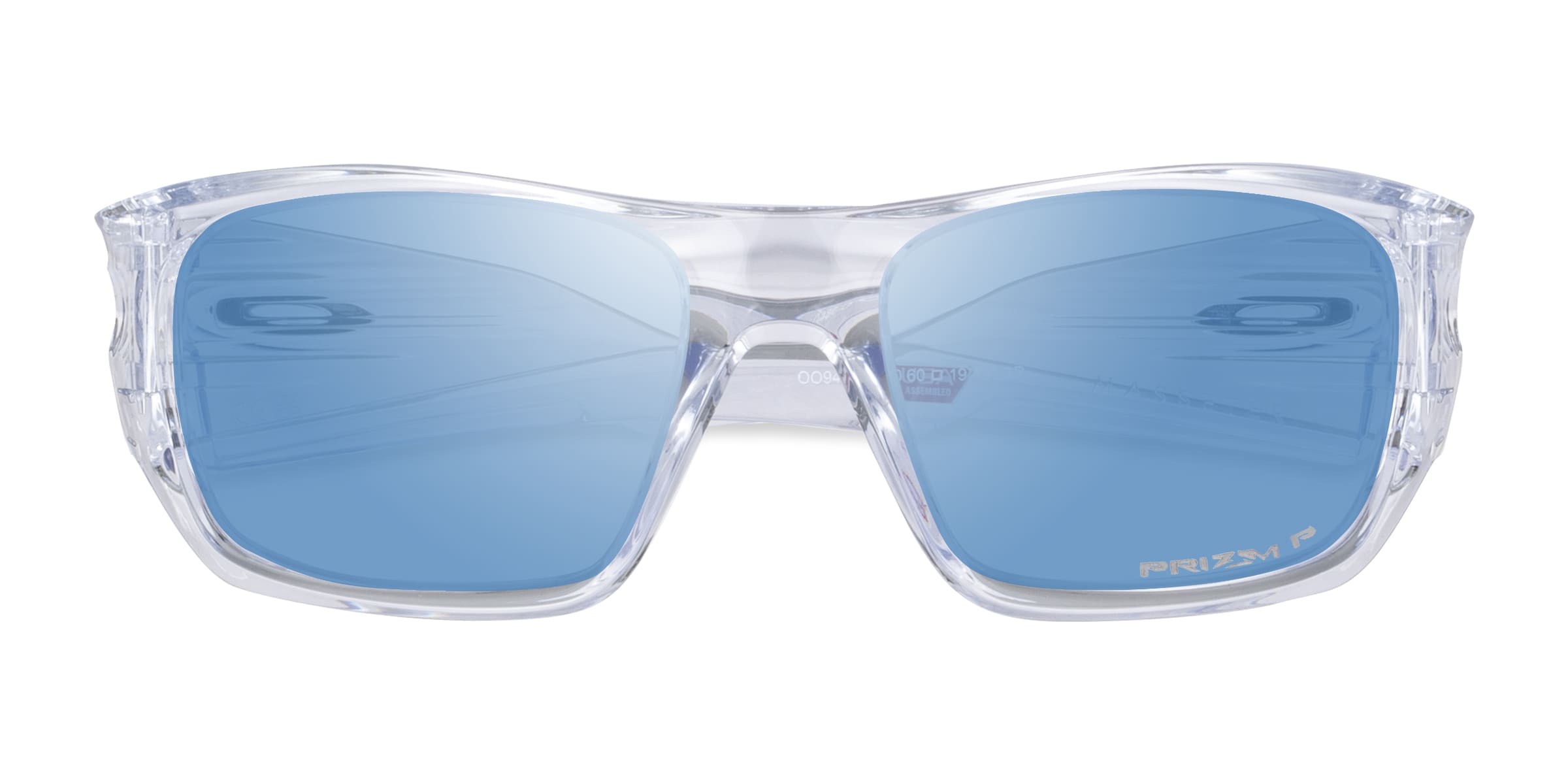 Oakley Masseter - Square Polished Clear Frame Prescription Sunglasses ...