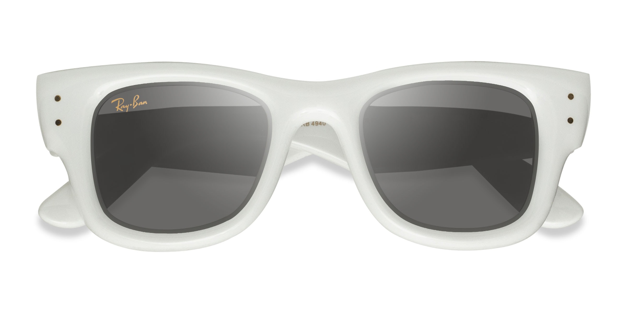 Ray-Ban RB4940 Wayfarer Puffer - Square Polished White Frame ...