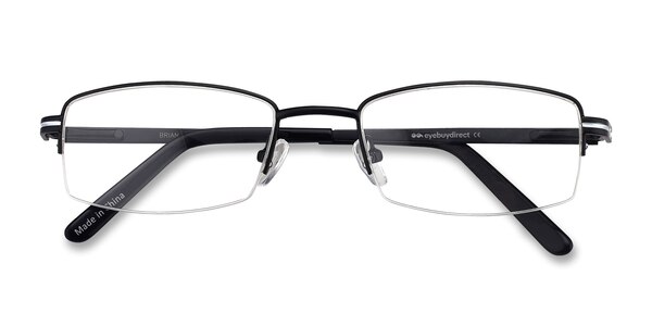 Brian Rectangle Black Glasses for Men | Eyebuydirect