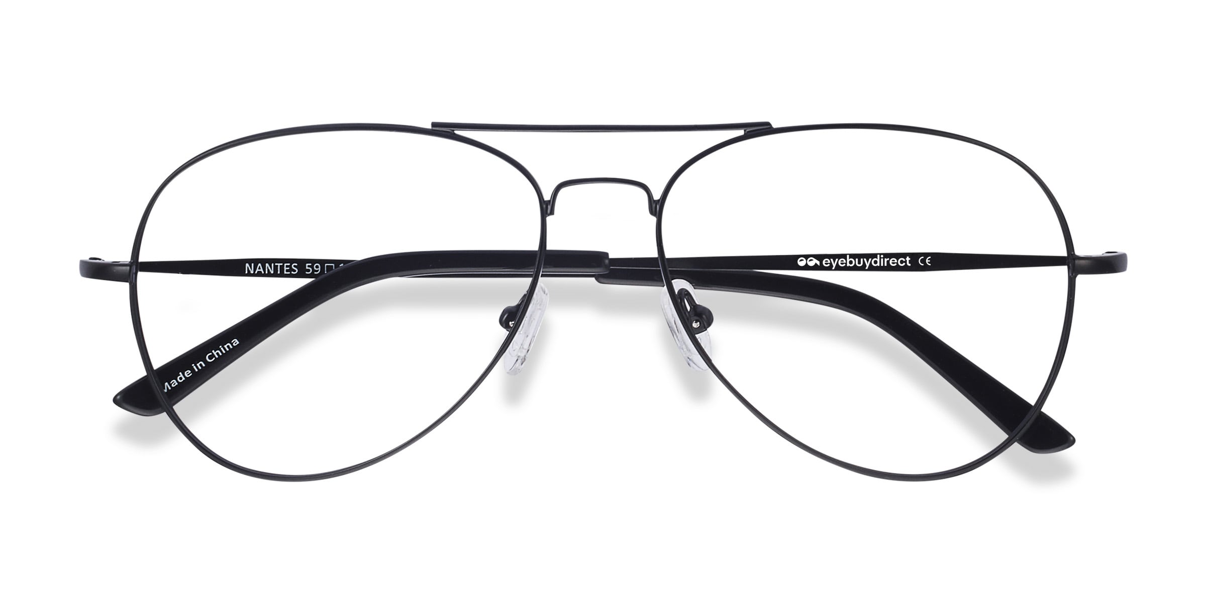 Nantes Aviator Black Full Rim Eyeglasses | Eyebuydirect